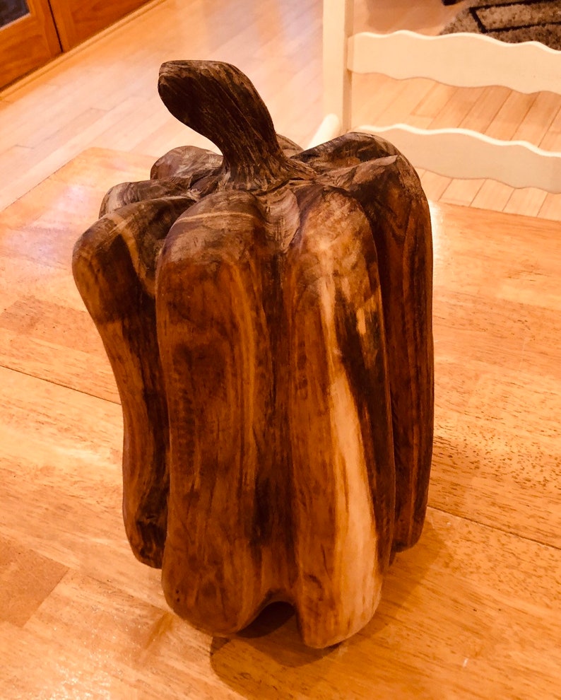 Chainsaw Carving: Wood Carved Pumpkins - Etsy