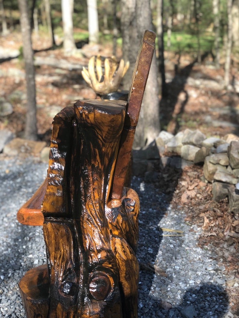 Chainsaw Carved Bench: Hunt Camp, but Any Theme Can Be Accomplished ...
