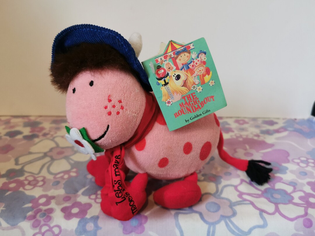Vintage the Magic Roundabout Ermintrude Cow Plush. 1990s Golden Gifts ...