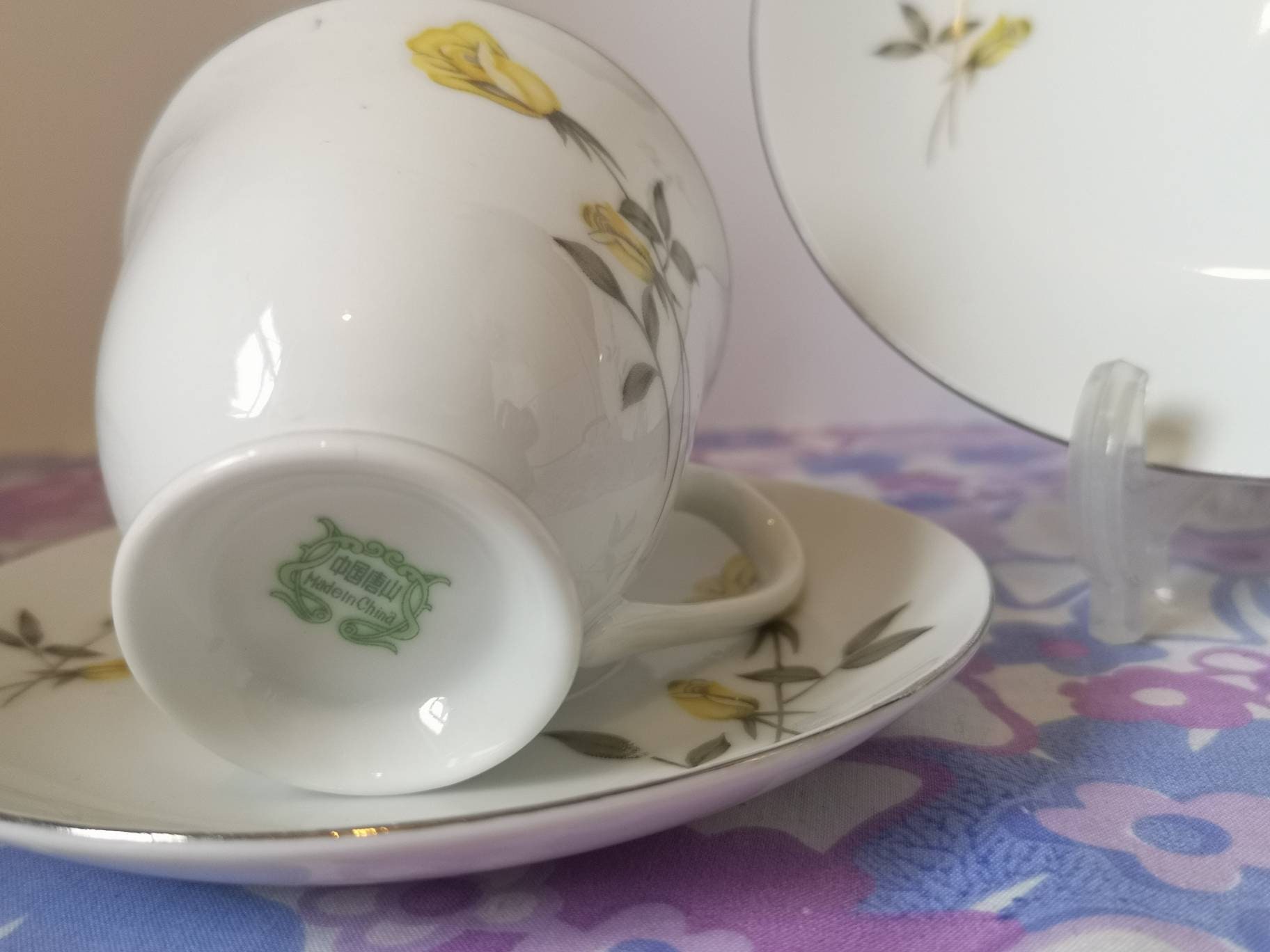 Vintage Yellow Rose China Trio Set. 1960s-70s China Teacup - Etsy UK