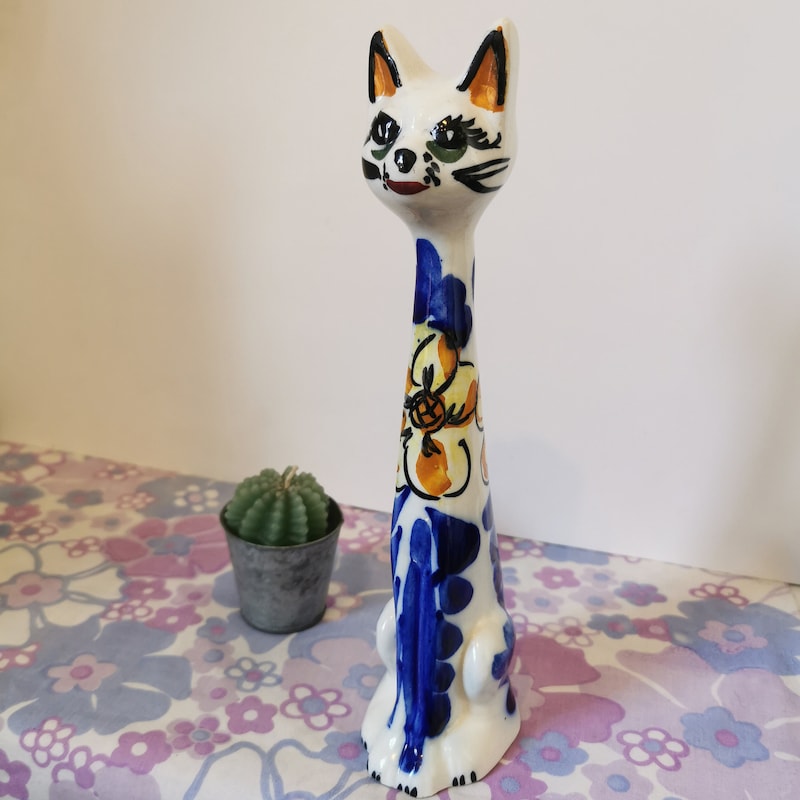 Vintage Italian Ceramic Cat Collectibles - Etsy UK