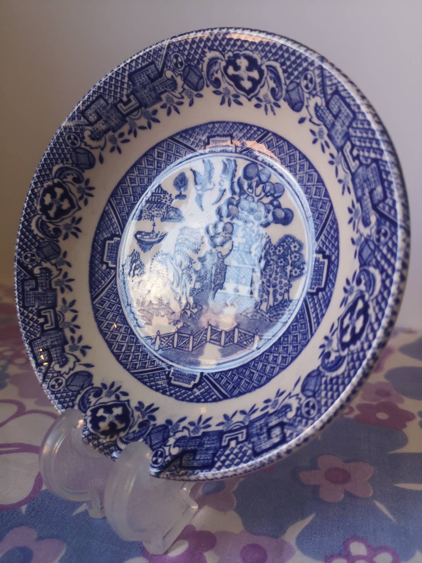 Vintage Barratts of Staffordshire Blue and White Pottery Dish. - Etsy