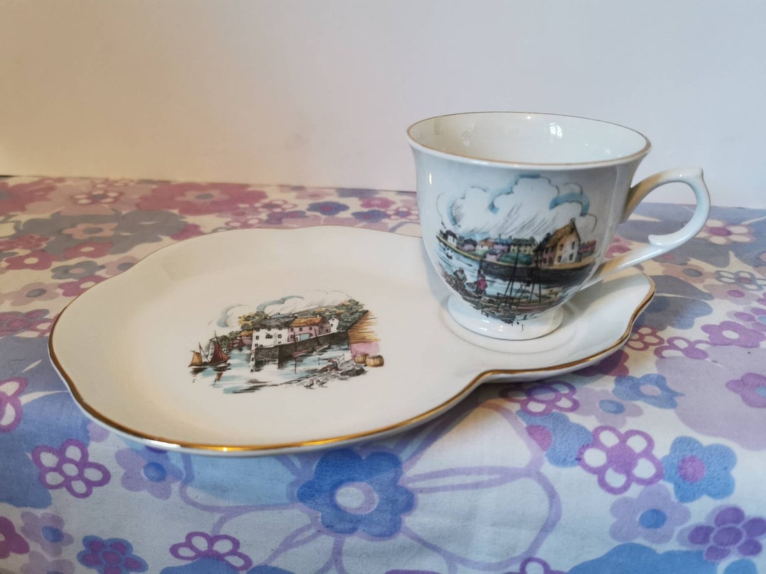 Vintage Old Foley James Kent Staffordshire Pottery Teacup and Tennis ...