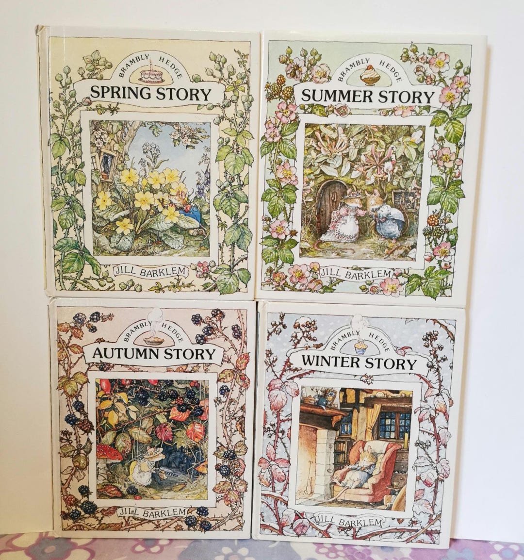Vintage Brambly Hedge by Jill Barklem Book Set. 1980s 4 Seasons, Spring ...