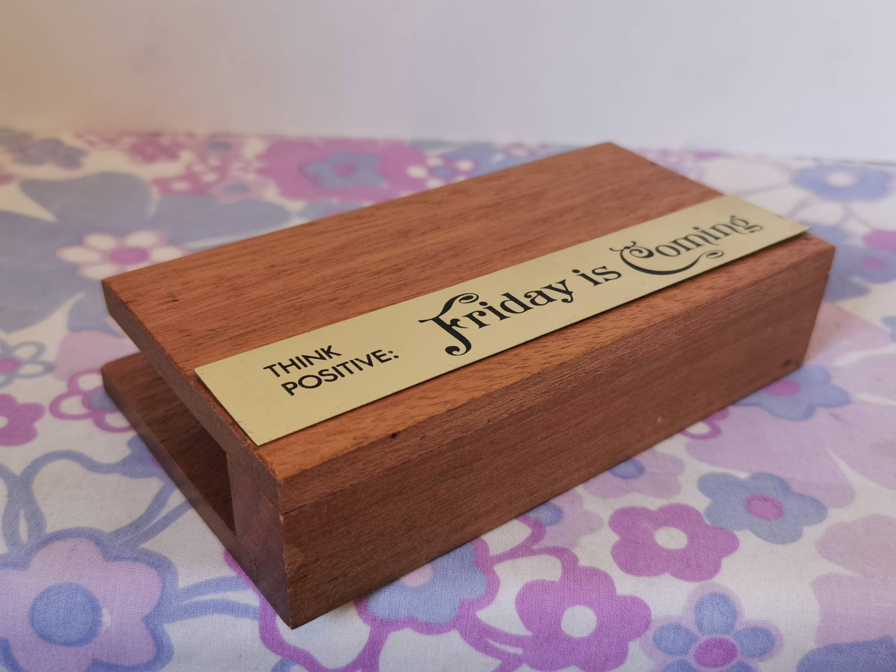 Vintage Midcentury Handmade Wood Letter Holder Rack Desk - Etsy