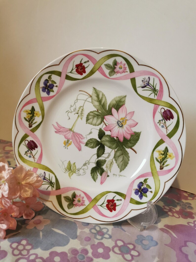 Vintage Wedgwood Bone China "the Flower Artists of Kew" Passion Flower ...