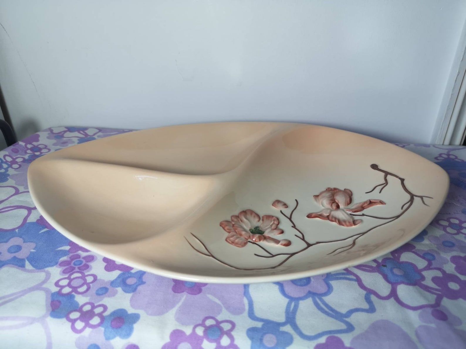 Vintage Carlton Ware, Australian Design, Magnolia 3 Part Dish ...