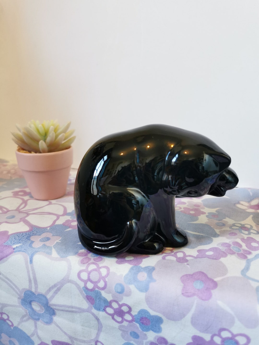 Vintage Quail Pottery Moggies Ornament. Quail Ceramics Percy Cat Figure ...