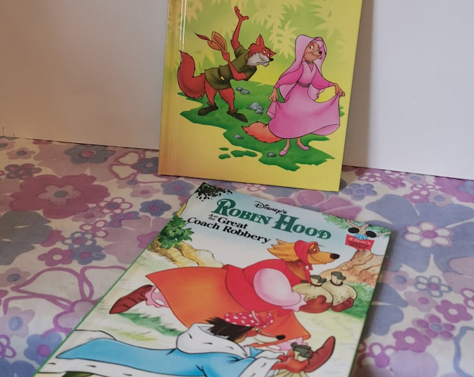 Vintage Disneys Robin Hood Book Pair. Vintage Walt Disney's 1995 ...