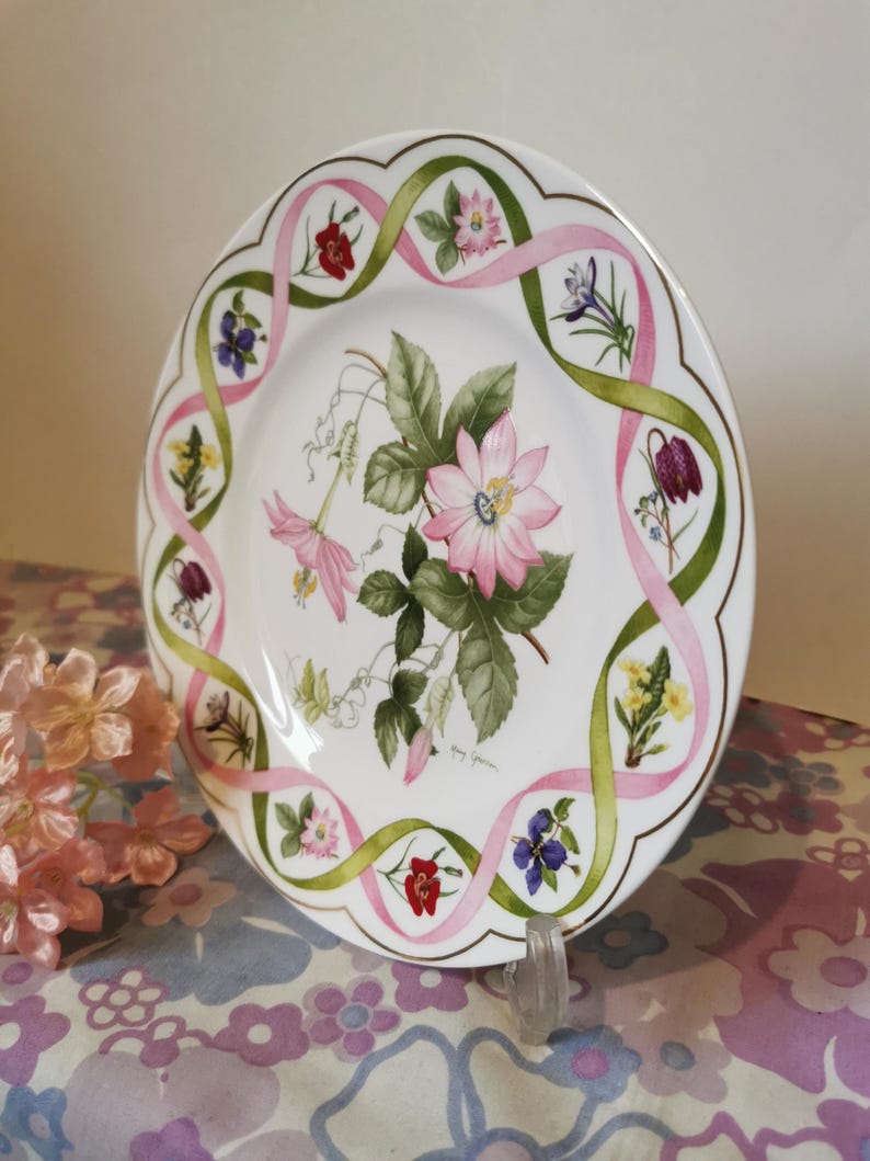 Vintage Wedgwood Bone China "the Flower Artists of Kew" Passion Flower ...