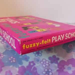 Vintage Fuzzy Felt Play School Set. 1960s Children's, Child's, Kids ...