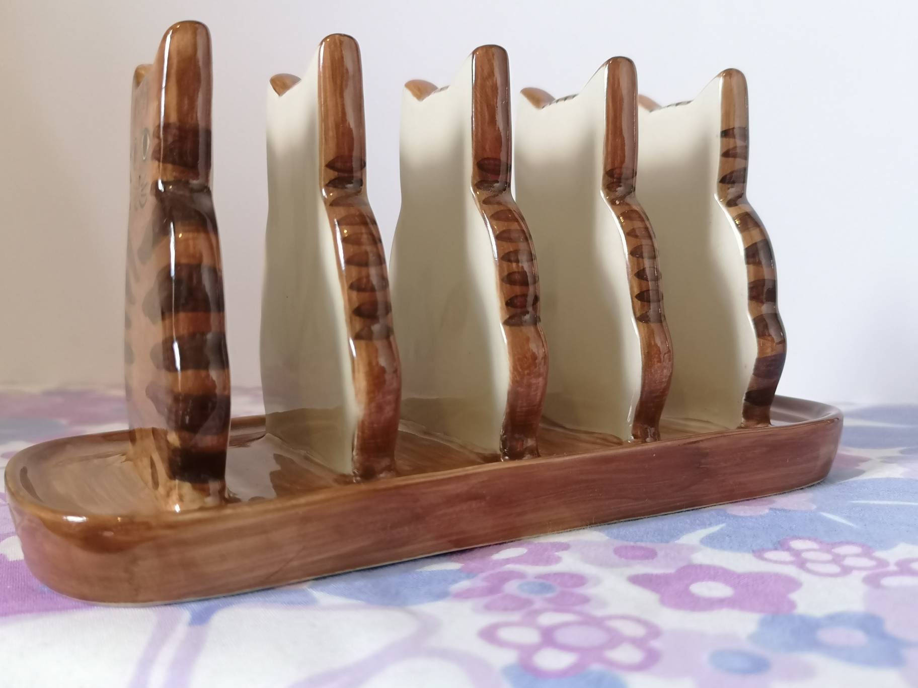 Quail pottery toast rack. Quail studio pottery George Cat | Etsy