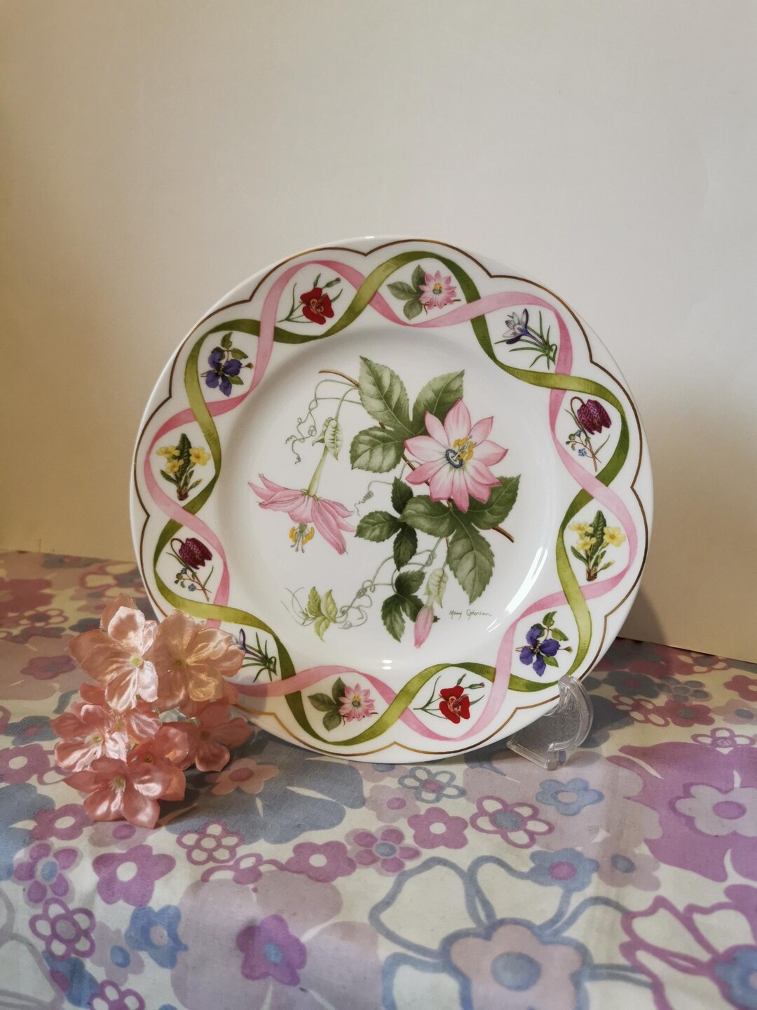 Vintage Wedgwood Bone China "the Flower Artists of Kew" Passion Flower ...