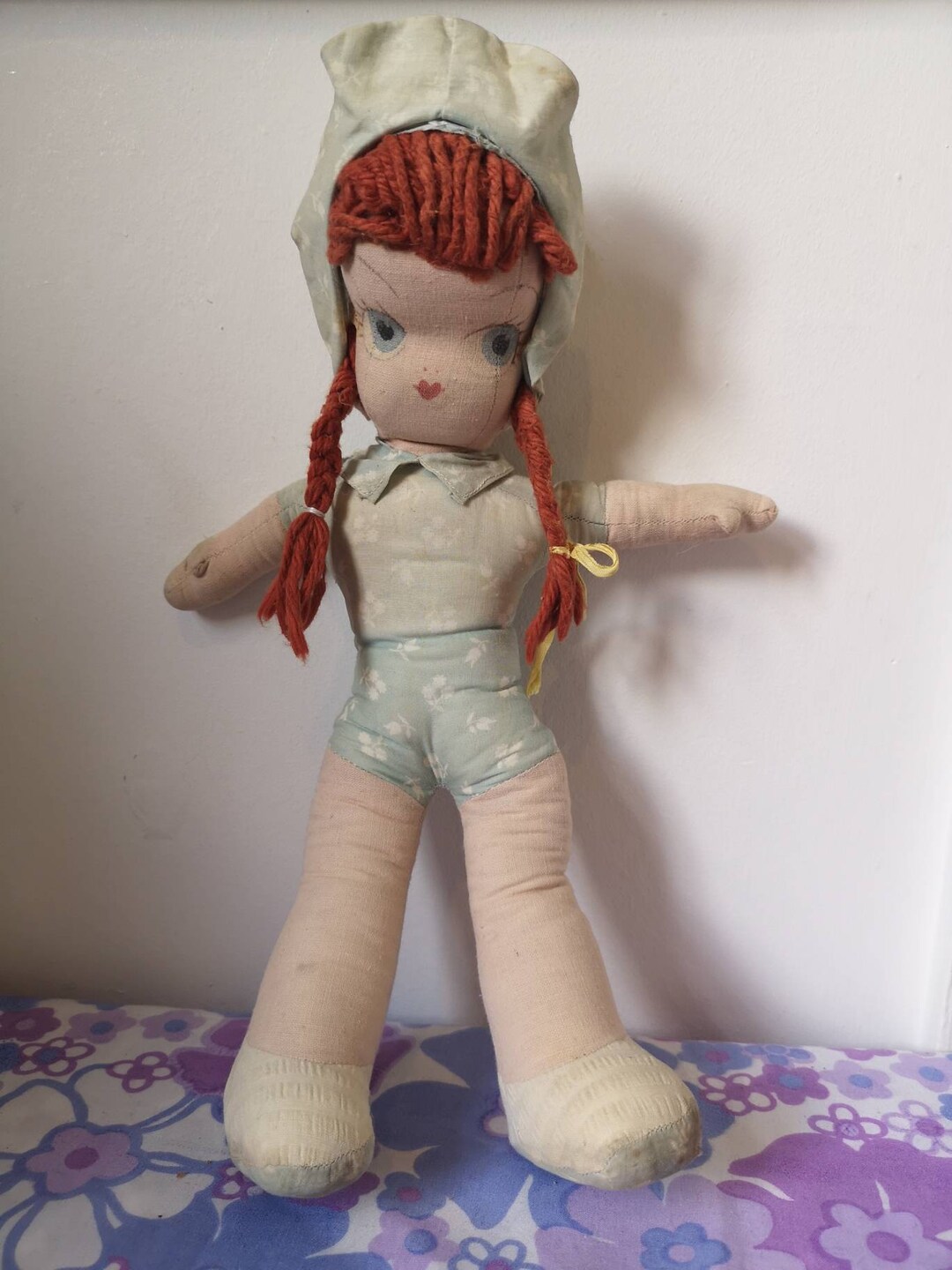 Midcentury Ragdoll. Vintage Rag Doll. Vintage Handmade Fabric Doll ...