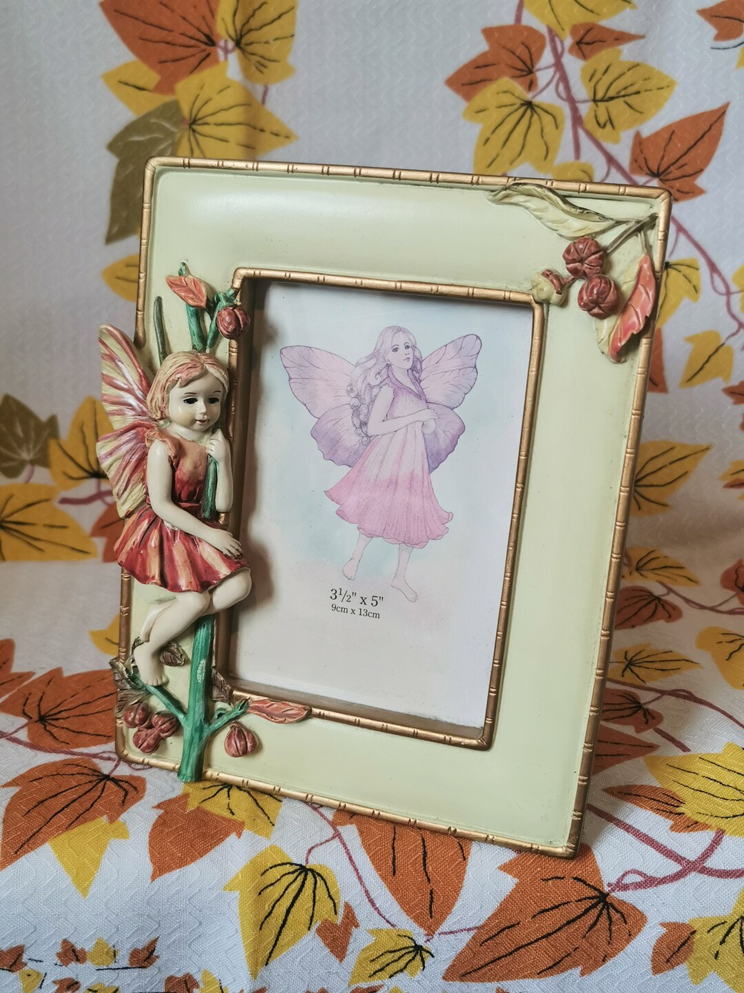 Vintage Shudehill Flower Fairy Photo Frames. Cute Handpainted Resin ...
