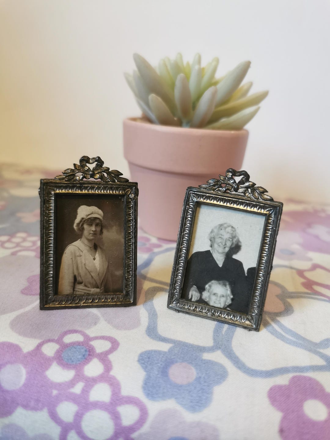 Antique Miniature Picture Frames. Edwardian, Victorian Mini Metal Photo ...