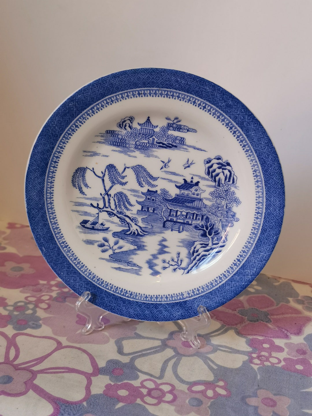 Spode Copeland Blue and White Madarin Plate. 1880s Antique Blue and ...