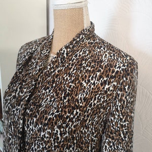 1980s Blouse. 1980s Animal Print. Beverly Goldberg Style. Retro 80s ...
