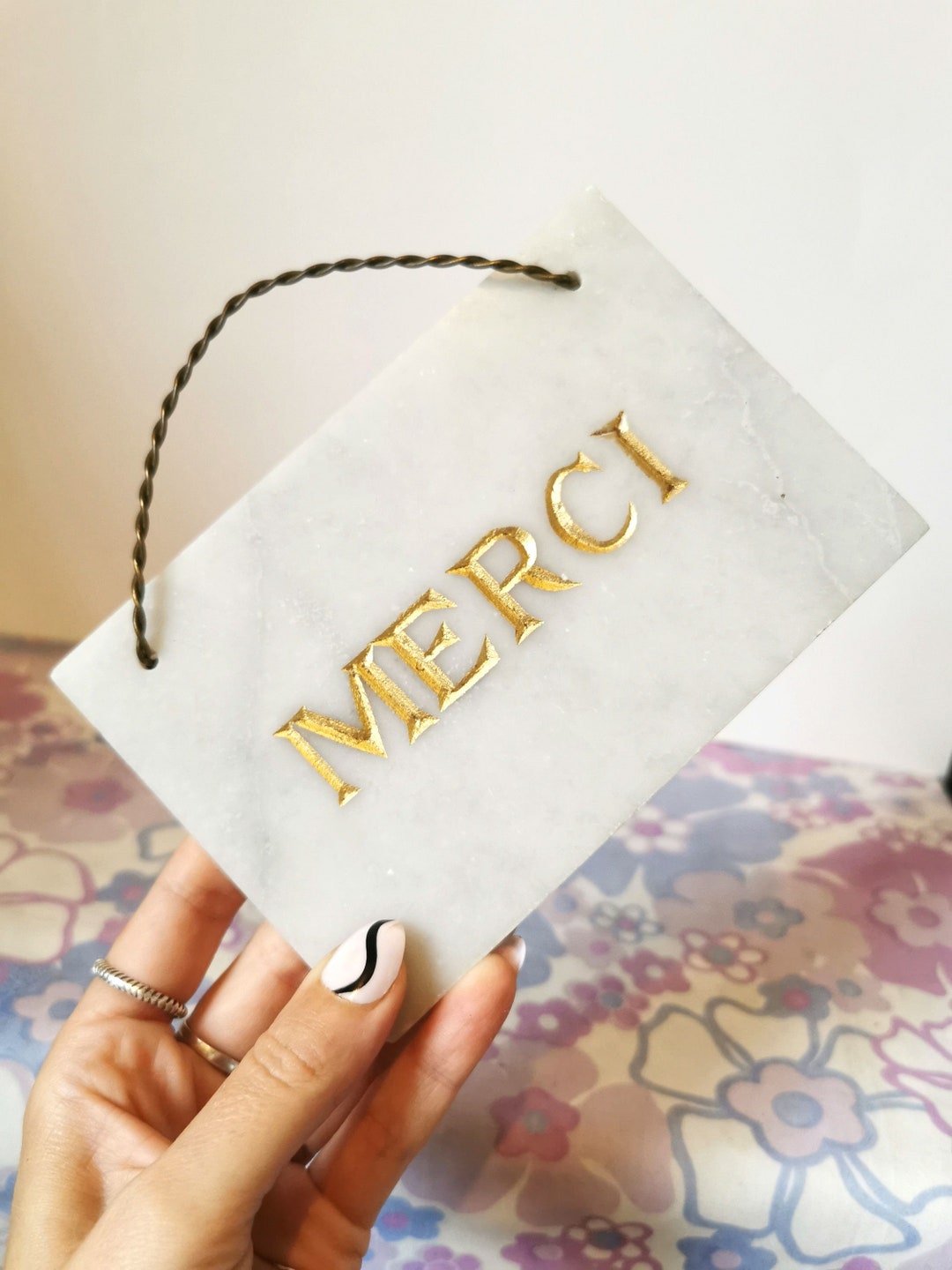 Vintage French Marble Merci Church Wall Sign. L' Eglise Decor, Vintage ...