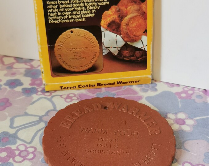 Vintage Round Terracotta Bread Warmer. Vintage Clay Basket, Food Warmer ...