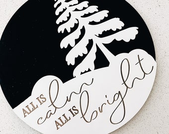 All is Calm Sign - Etsy