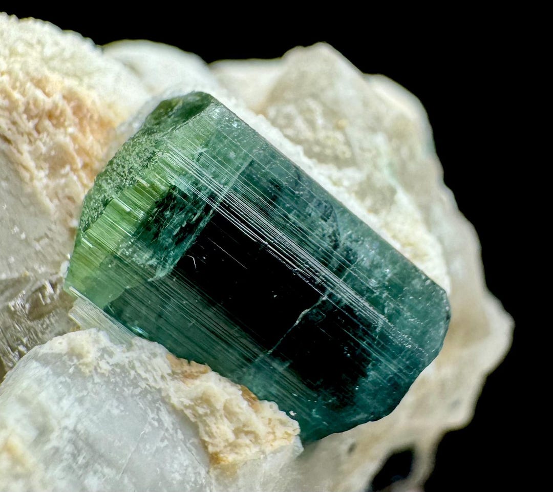Tourmaline Crystal With Quartz on Matrix 28.13g - Natural Stone, Raw ...