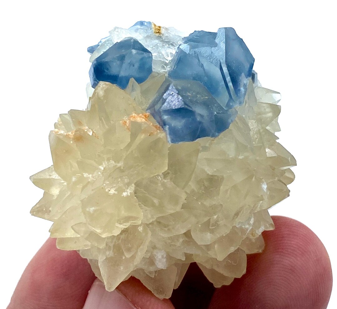 286 Cts Extremely Ultra Rarest Celestine With Calcite Specimen From ...