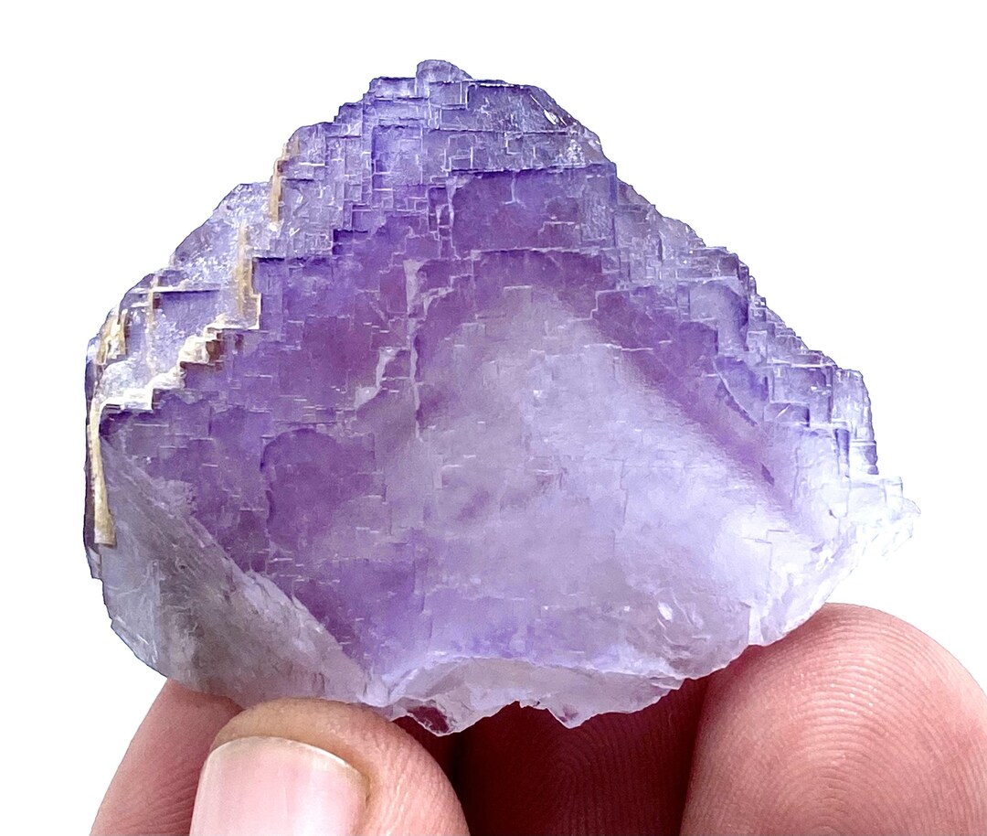 51 Gram Extremely Rarest Onion Color Cubic Fluorite Specimen-pakistan ...