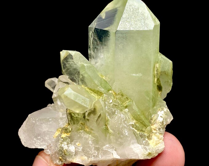 Chlorite Quartz Specimen - Natural 92.70g Healing Crystal, Unique ...