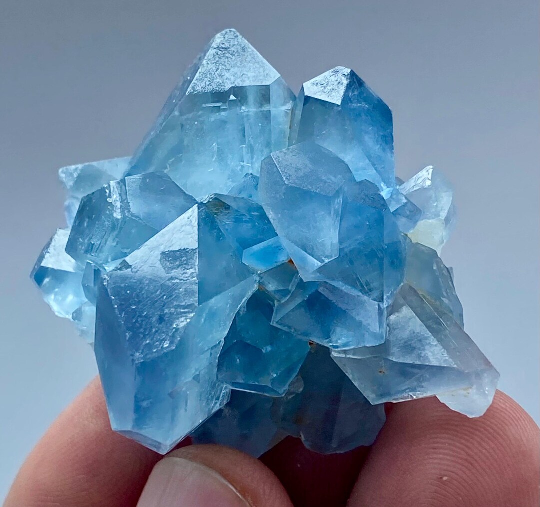 297 Cts Extremely Ultra Rarest Celestine With Calcite Specimen From ...