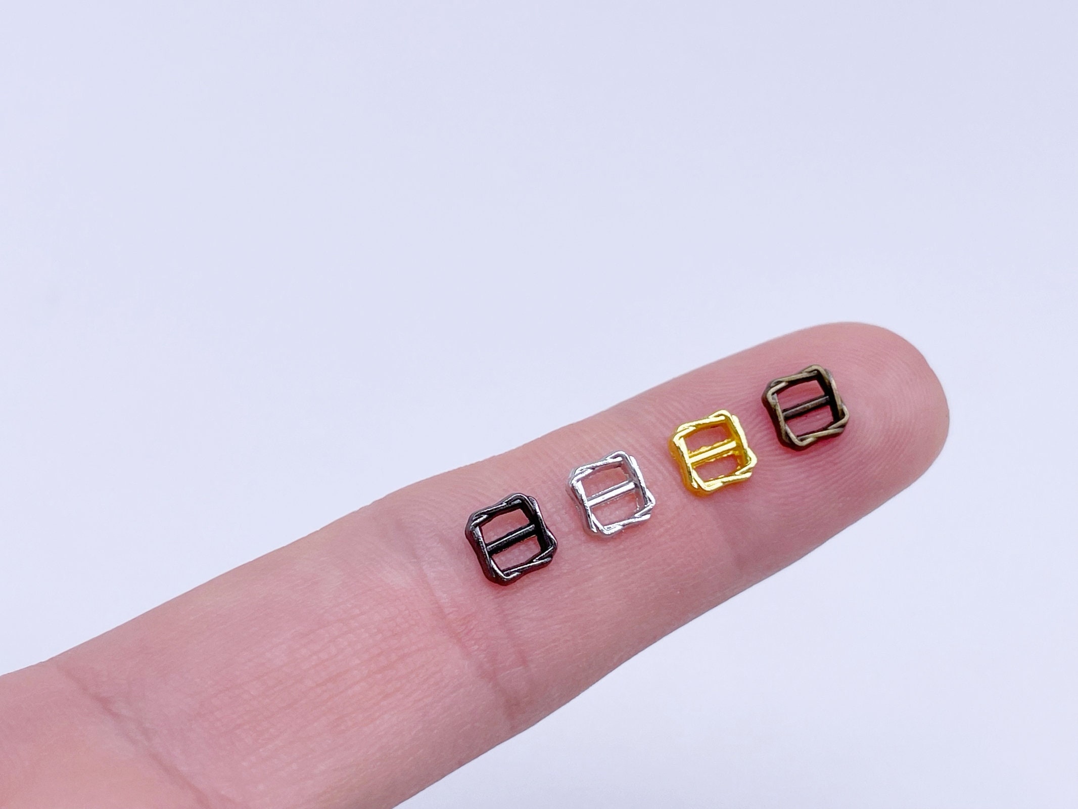 B108 Tiny Mini Buckles 6mm Doll Sewing Doll Craft Supply Doll Clothes ...