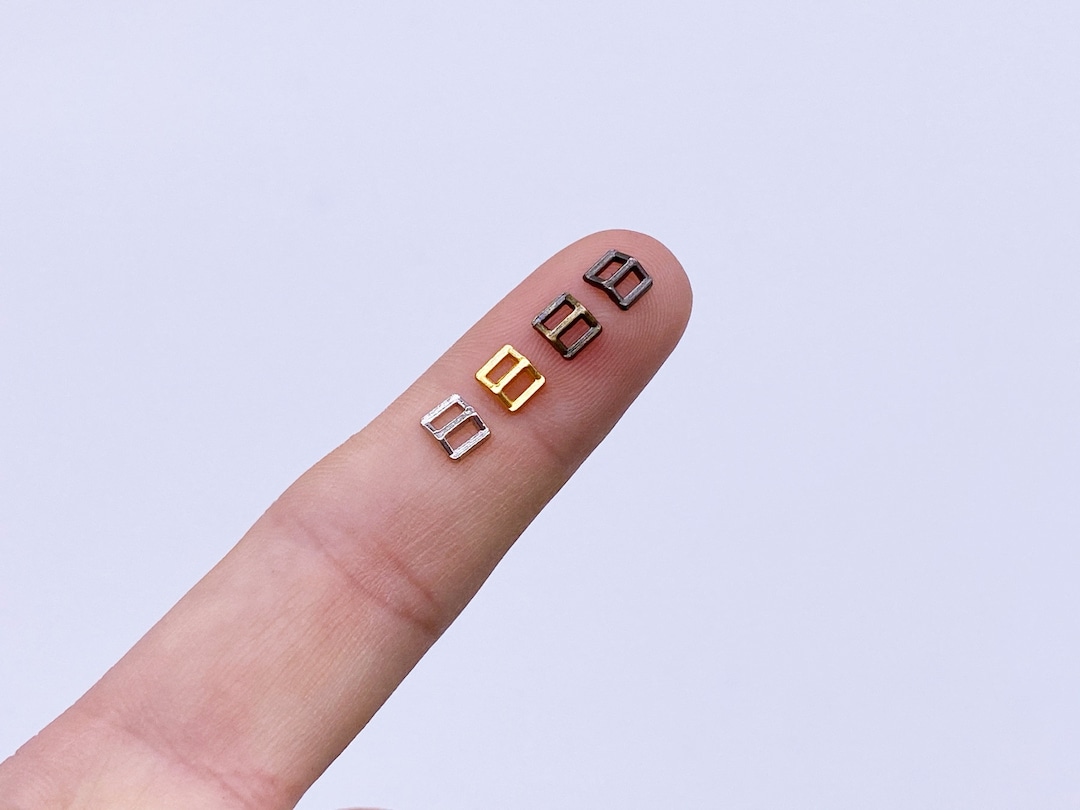 B114 3mm Super Tiny Mini Convex Buckles Doll Sewing Doll Craft Supply ...