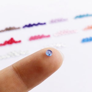 B054B Transparent Super Tiny 3mm Buttons Micro Mini Buttons Tiny ...