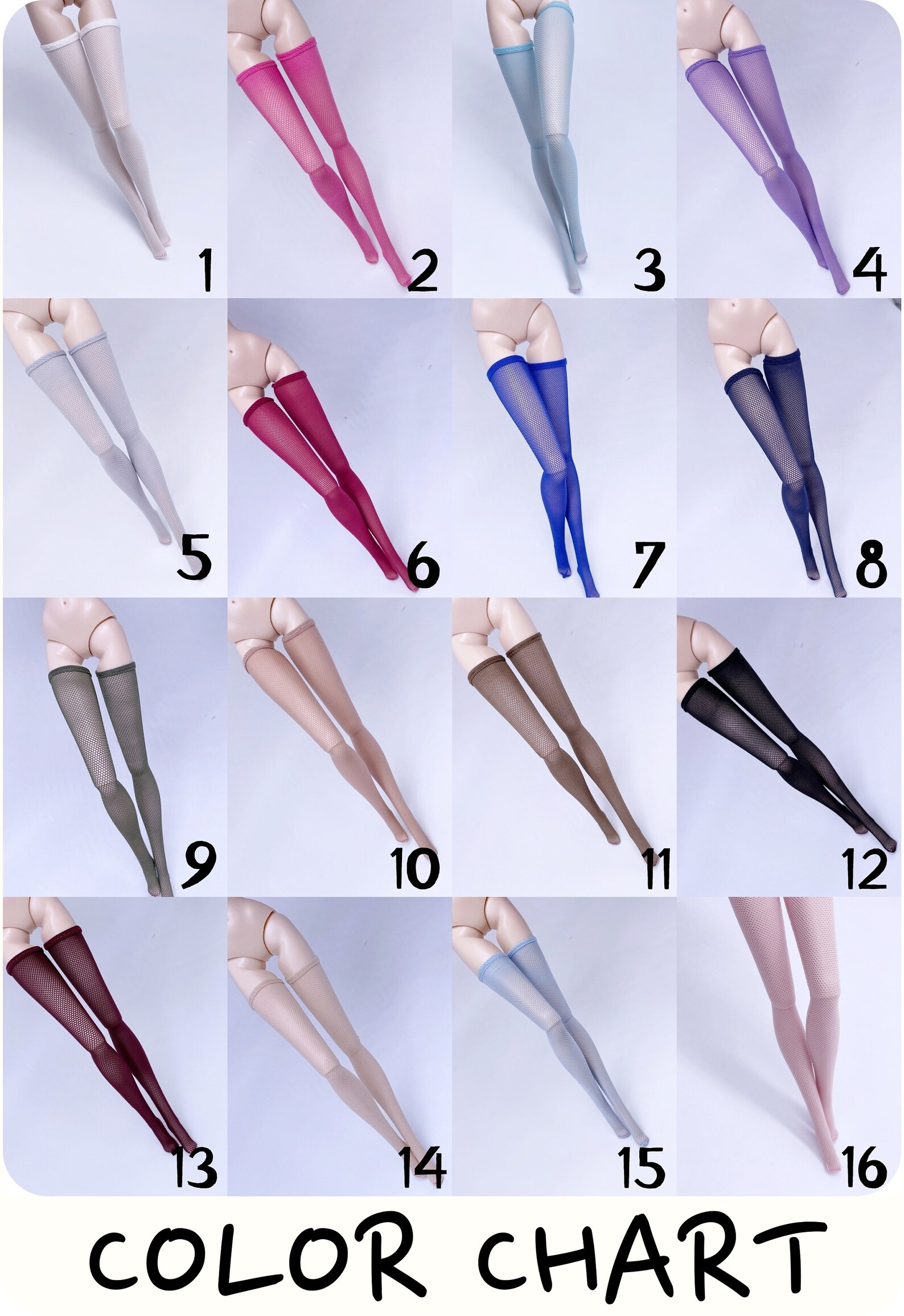 C021 Fishnet Doll Pantyhose Tights for 12 Fashion Dolls - Etsy