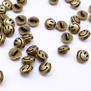 B131 Smile 5mm Little Smiley Face Emoji Shank Buttons Micro Mini ...