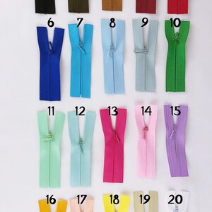 W001 8cm #0 Mini Invisible Zipper Doll Sewing Doll Clothes Zipper ...