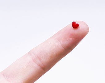 Tiny Red Buttons | Etsy