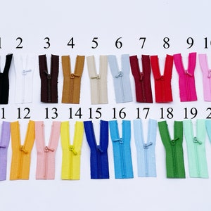 W023 Extra Small Zipper Puller 6CM Zipper Mini Tiny Super Small Zipper ...