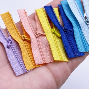 W023 Extra Small Zipper Puller 6CM Zipper Mini Tiny Super Small Zipper ...