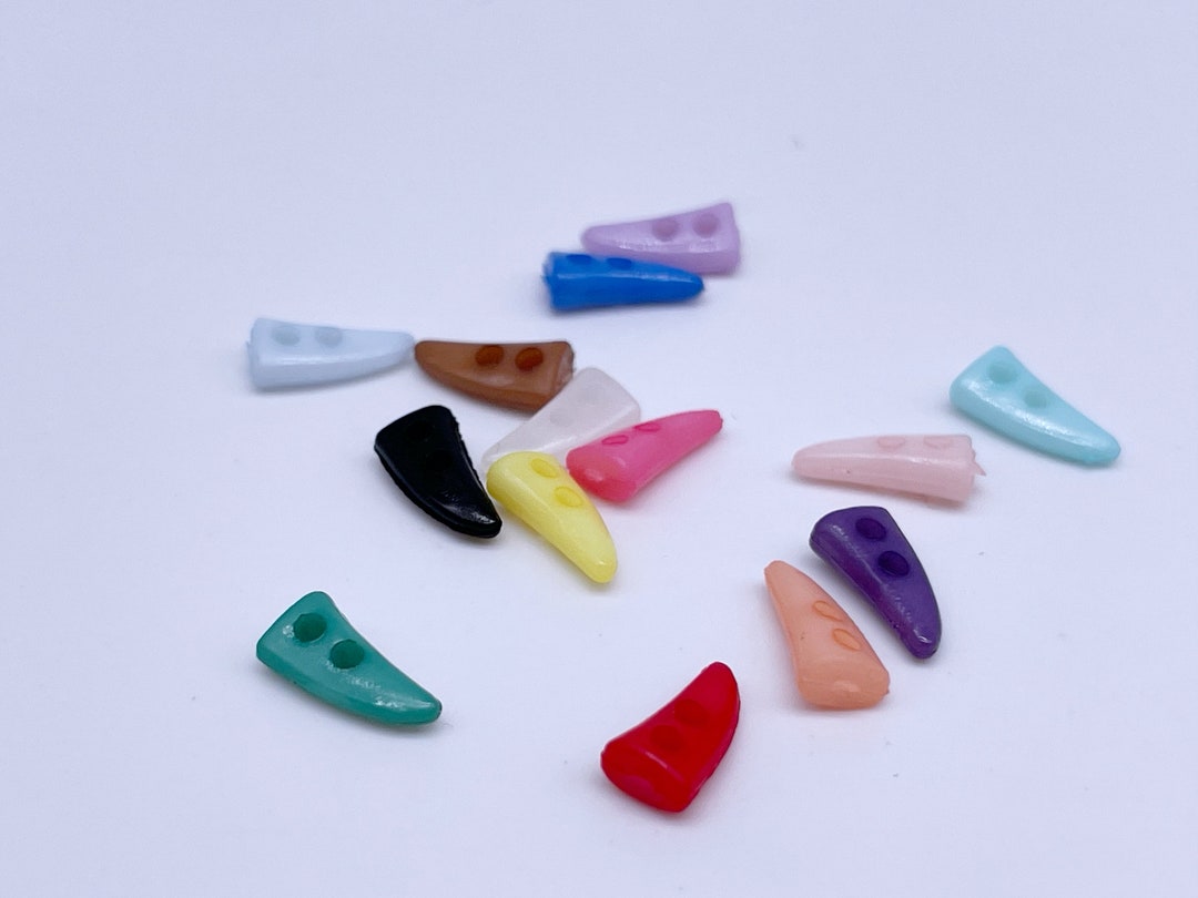 B020 New Color Collection 10mm Mini Toggle Buttons Tiny Buttons Doll ...