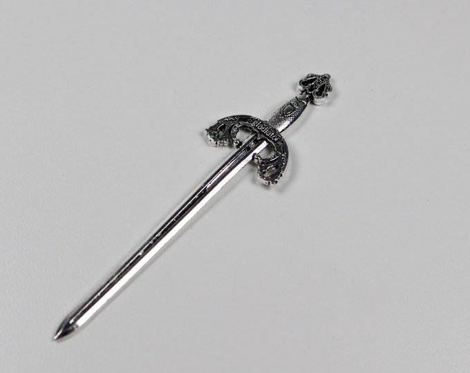 D018B Old Silver Color Sword1/6 Scale Doll Miniature Dollhouse Display ...