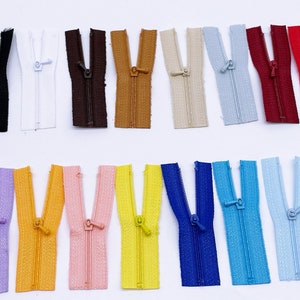 W023 Extra Small Zipper Puller 6CM Zipper Mini Tiny Super Small Zipper ...