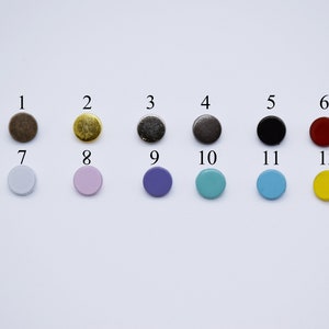 B285 Flat Surface 4mm/6mm Basic Style Shank Round Buttons Micro Mini ...