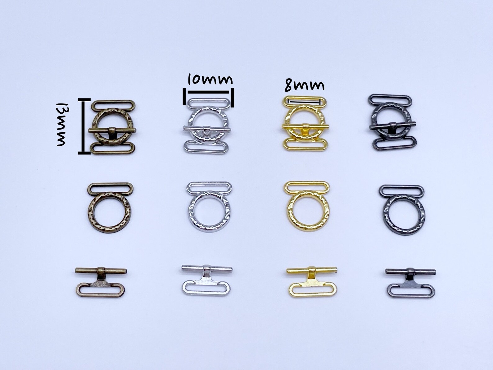 B198 Decorative Hook Buckle 10×13mm Mini Buckles Sewing Craft Doll ...