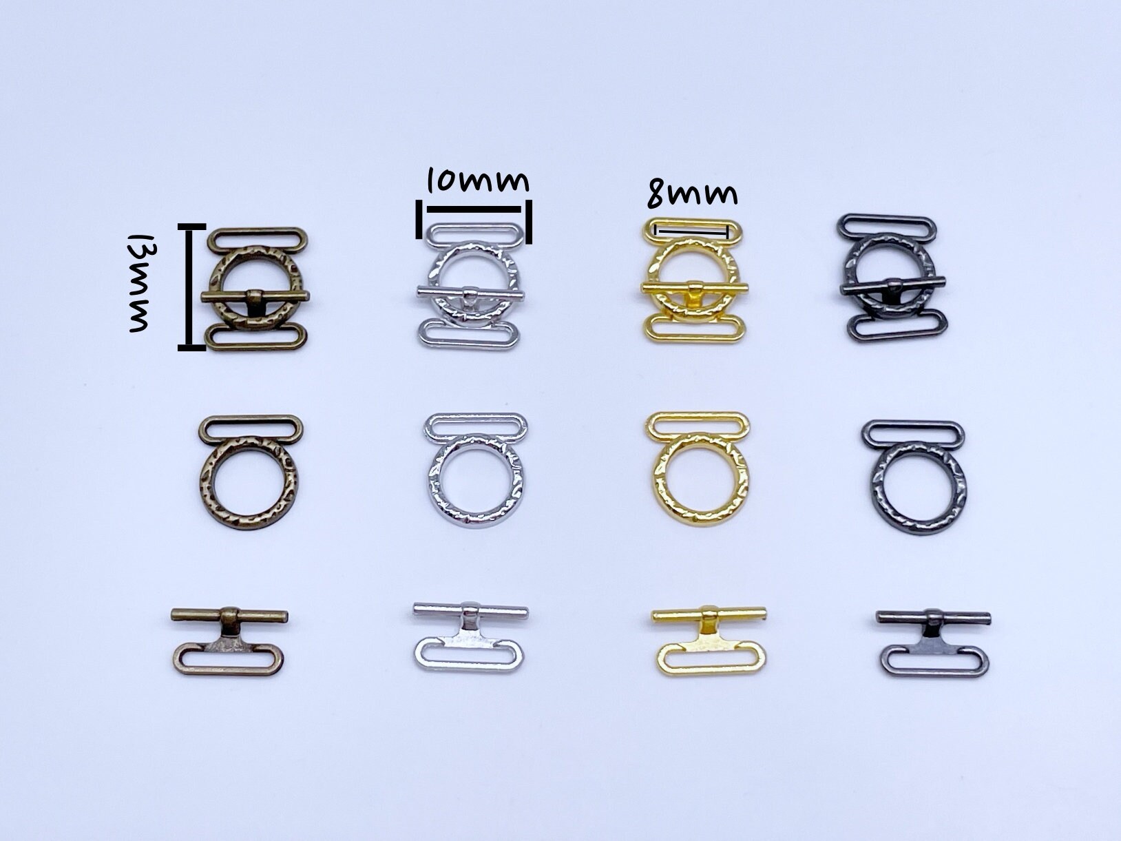 B198 Decorative Hook Buckle 10×13mm Mini Buckles Sewing Craft Doll ...