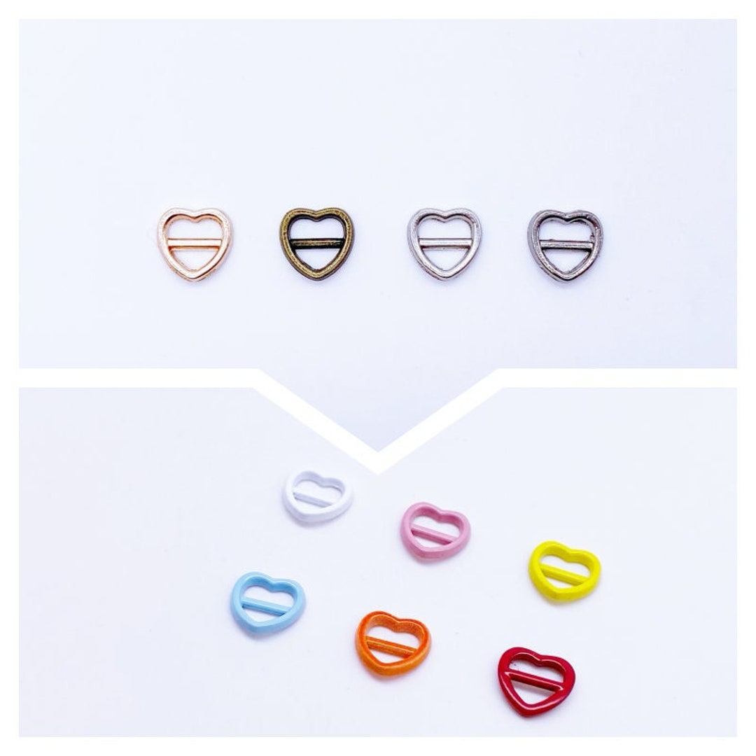 B076 7mm Heart Tiny Mini Buckles Doll Sewing Doll Craft Supply Doll ...