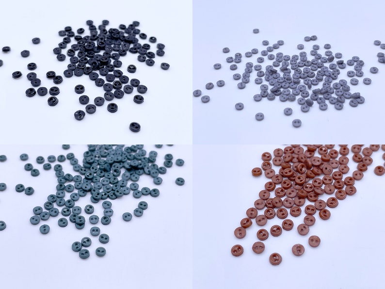 B205 Tiny 3mm Buttons Micro Mini Buttons Tiny Buttons Doll - Etsy
