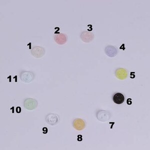 B049 Colorful 4mm Round Buttons Micro Mini Buttons Tiny Buttons Doll ...