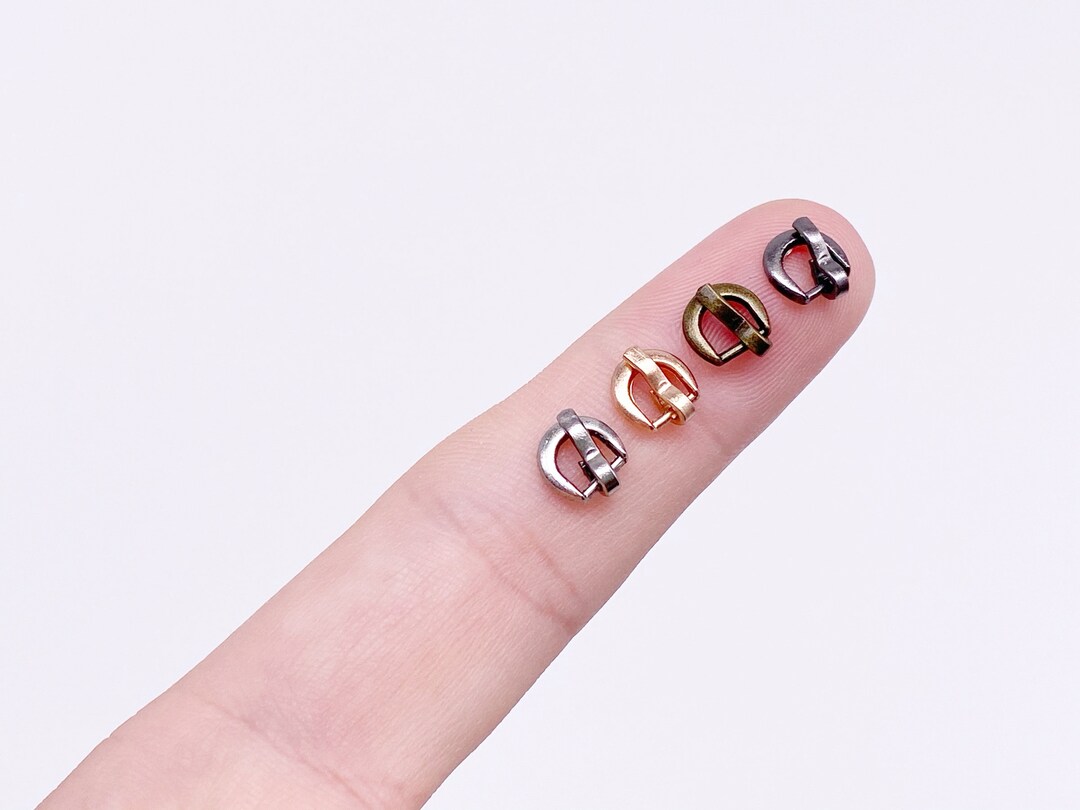 B170 Micro 7×7mm Mini Metal Pin Buckle Doll Clothes Sewing Craft Supply ...