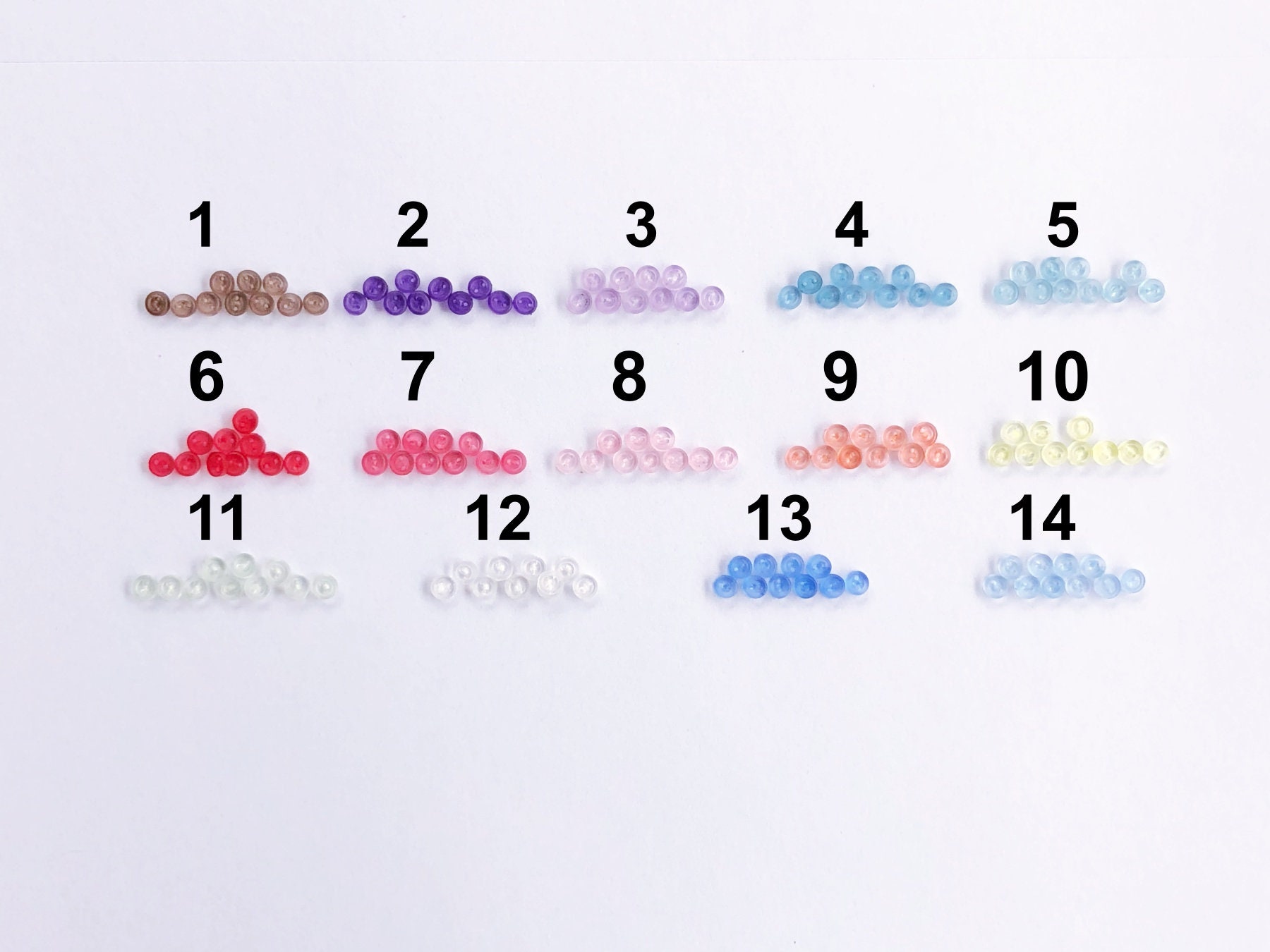 B054B Transparent Super Tiny 3mm Buttons Micro Mini Buttons - Etsy UK